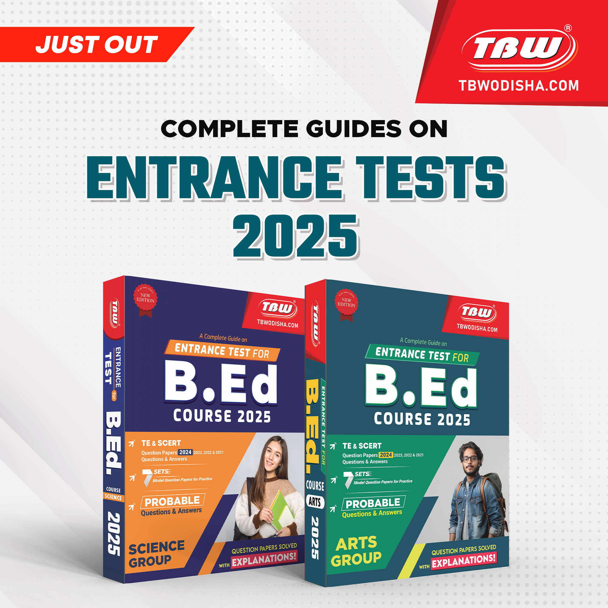 TBW Guides on B. Ed. Entrance Test 2025 (New Editions) – tbwodisha